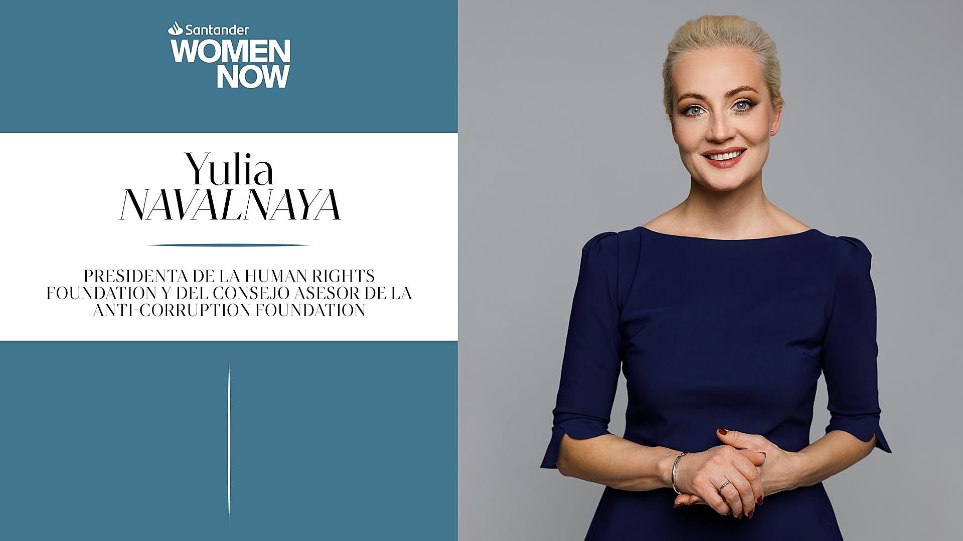 Yulia Navalnaya, activista rusa y viuda de Navalni, inaugurará Santander WomenNOW 2025 | Mujerhoy